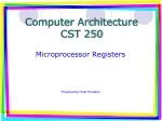 PPT - CMPT 250 Computer Architecture PowerPoint Presentation, free ...