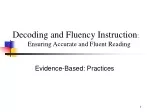 PPT - Decoding and Fluency Instruction PowerPoint Presentation, free ...