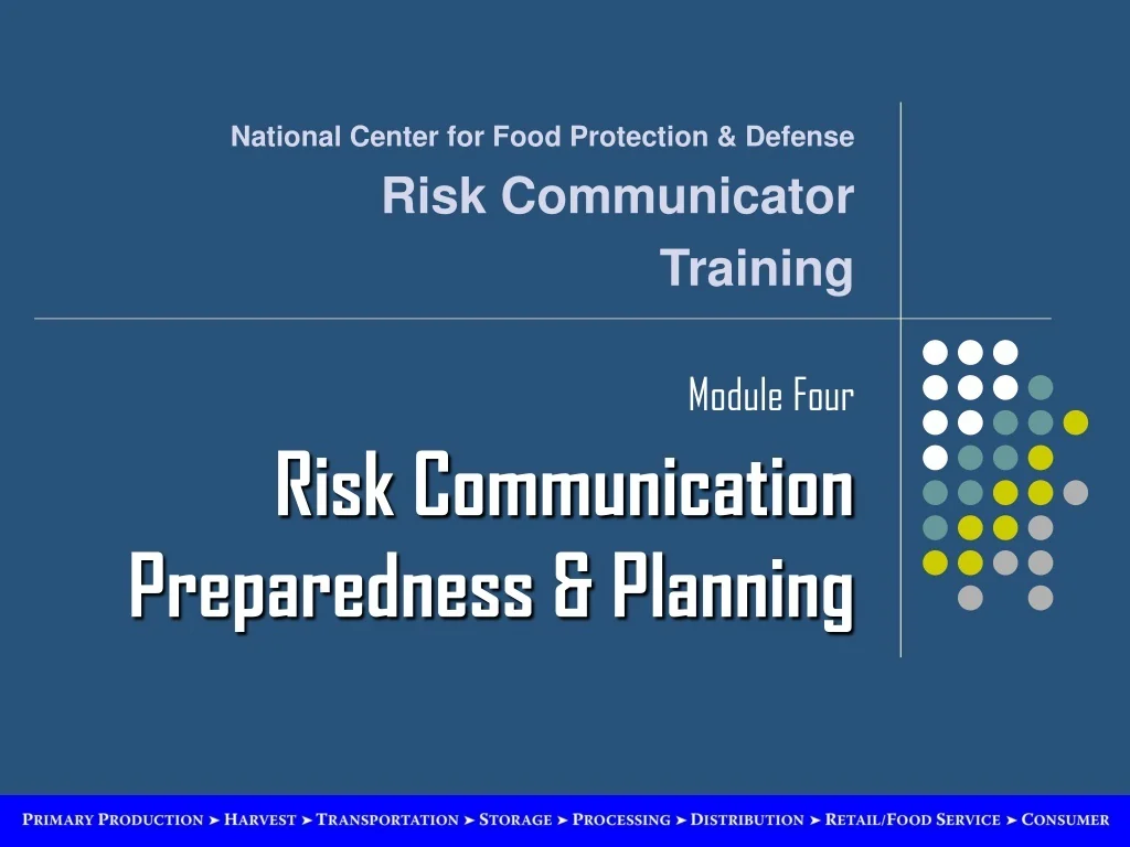 PPT - Module Four Risk Communication Preparedness & Planning PowerPoint ...