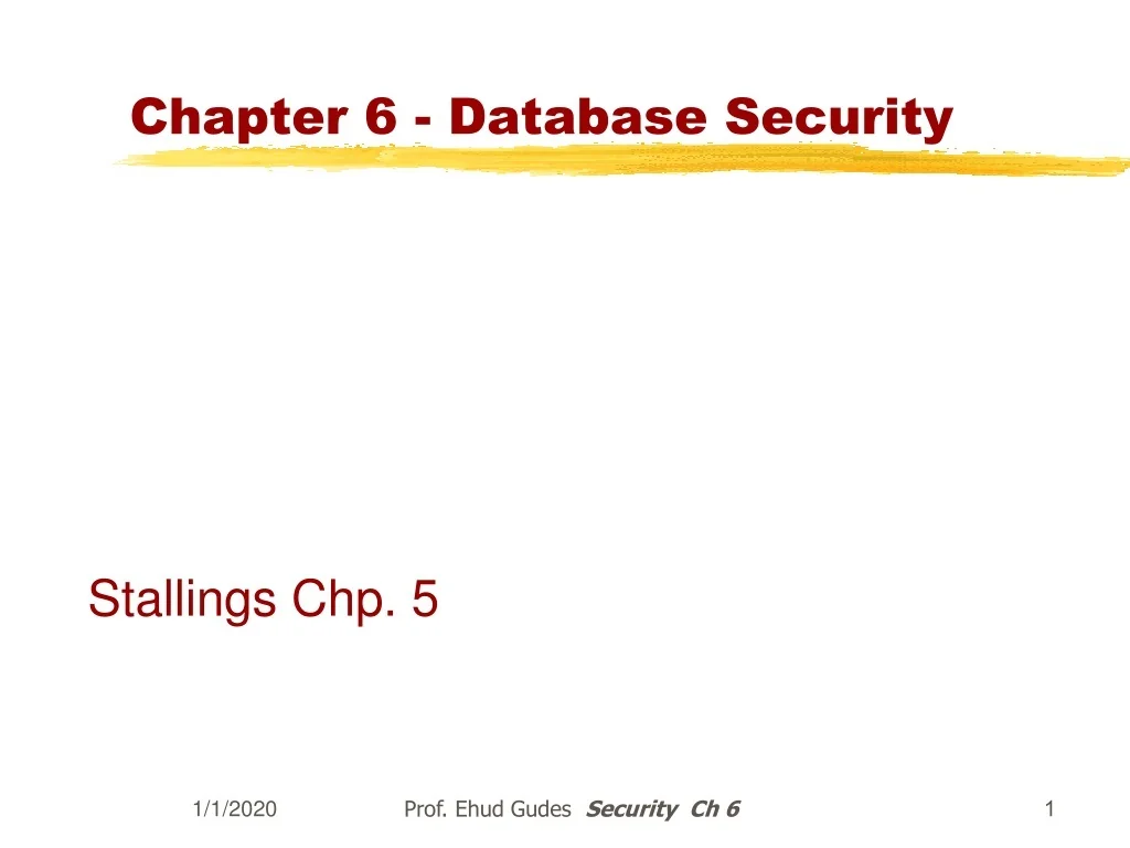 PPT - Database Security Levels and Policies: Insights on Access Control ...