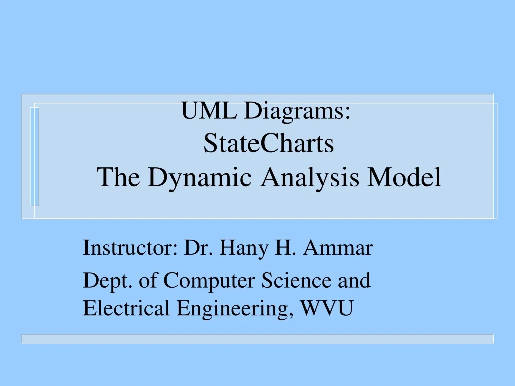 PPT - UML Statecharts in Dynamic Analysis Model PowerPoint Presentation - ID:9310204
