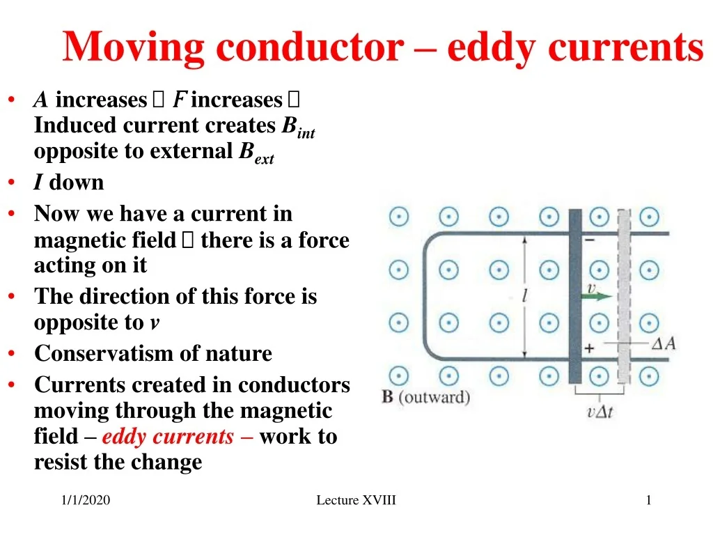PPT - Electrical Circuits: Eddy Currents, Lenz Law, and Energy Transfer ...