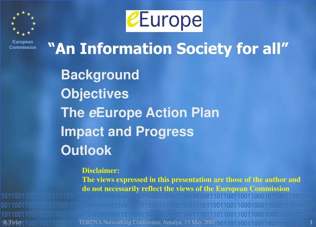 PPT - Empowering Europe through eEurope Action Plan PowerPoint ...