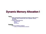 PPT - Dynamic Memory Allocation I PowerPoint Presentation, free ...