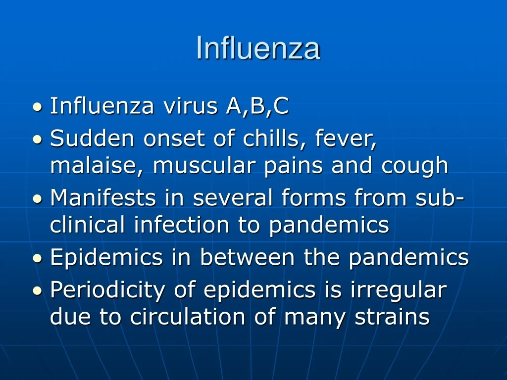 PPT - Influenza PowerPoint Presentation, free download - ID:9318001