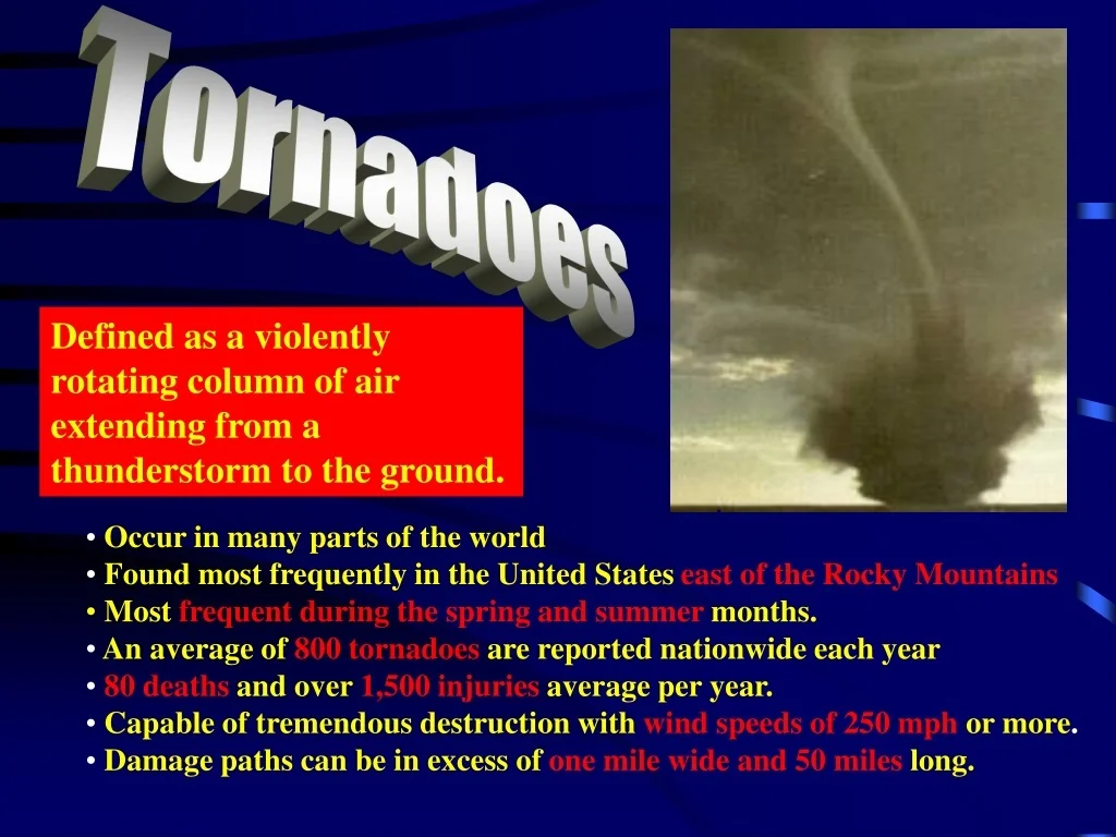 PPT - Tornadoes: Facts, Variations, and Safety Measures PowerPoint ...