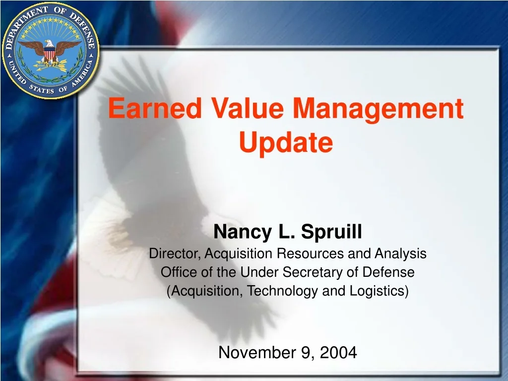 PPT - Update on Earned Value Management Policy Development and ...