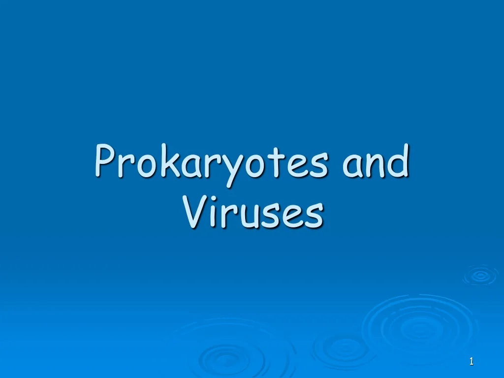 PPT - Prokaryotes and Viruses PowerPoint Presentation, free download ...