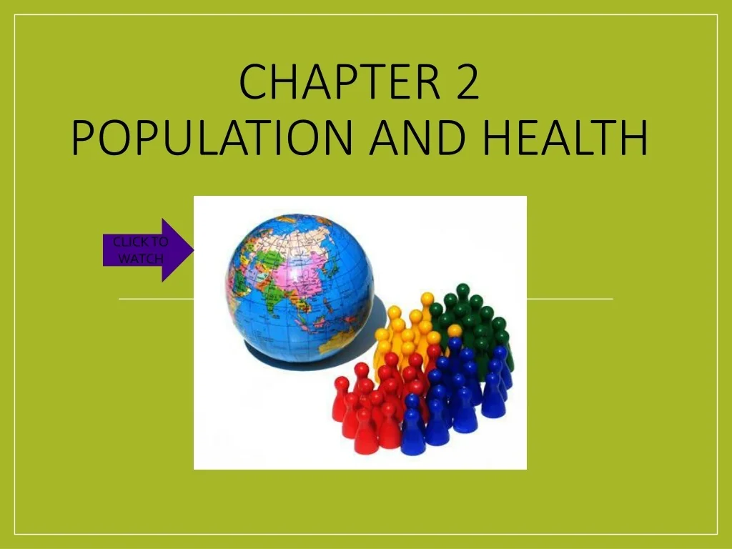 PPT - Exploring Population and Health: Geographical Perspectives and ...