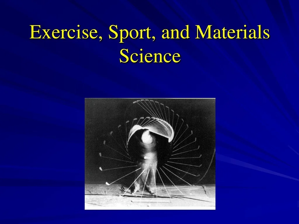 PPT - Advancements in Sports Equipment Design and Human Performance ...