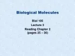 PPT - Biological Molecules Can Have Complicated Structures PowerPoint ...