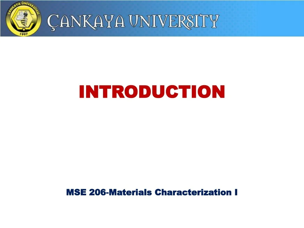 PPT - Fundamentals of Materials Characterization Course PowerPoint ...
