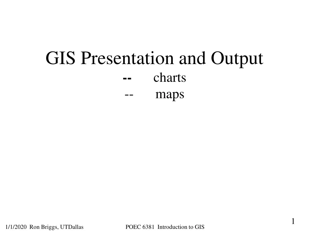 PPT - Effective GIS Presentation Strategies PowerPoint Presentation ...