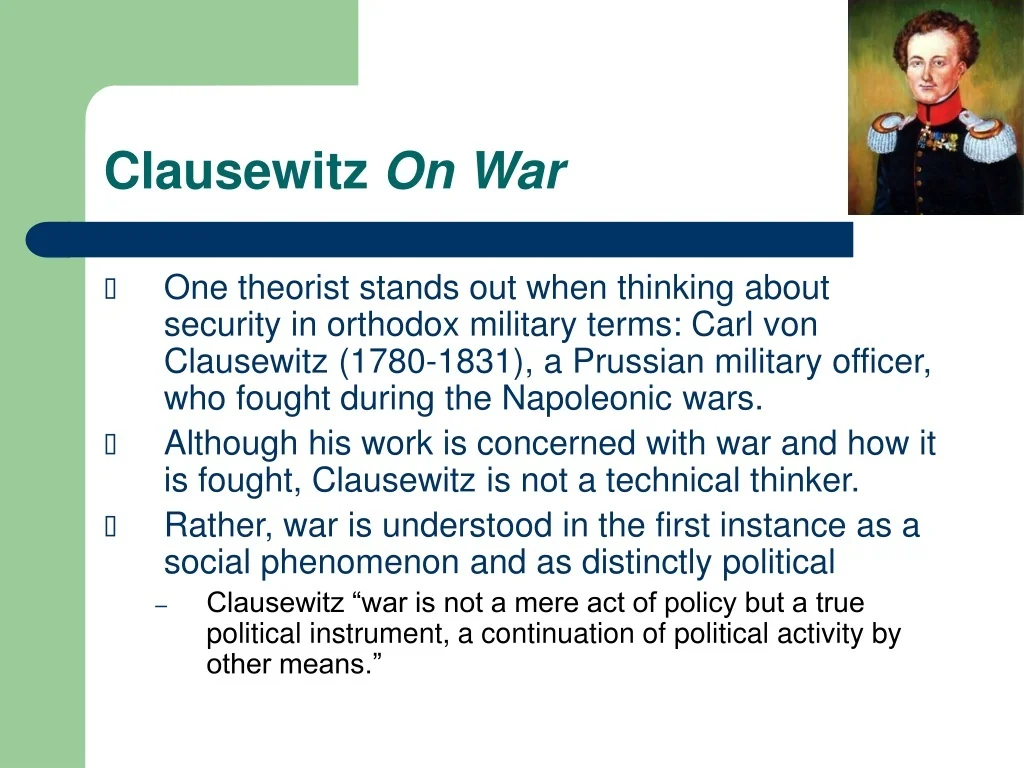 PPT - Clausewitz On War PowerPoint Presentation, free download - ID:9325932