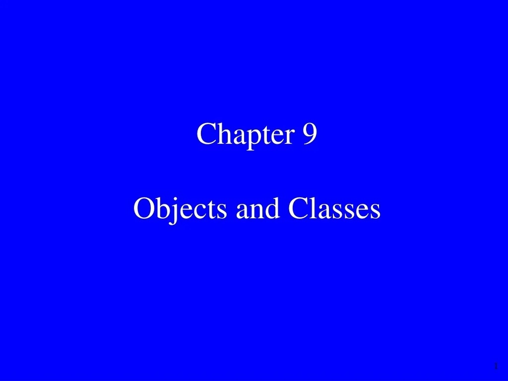 Ppt Objects And Classes In Java Powerpoint Presentation Free