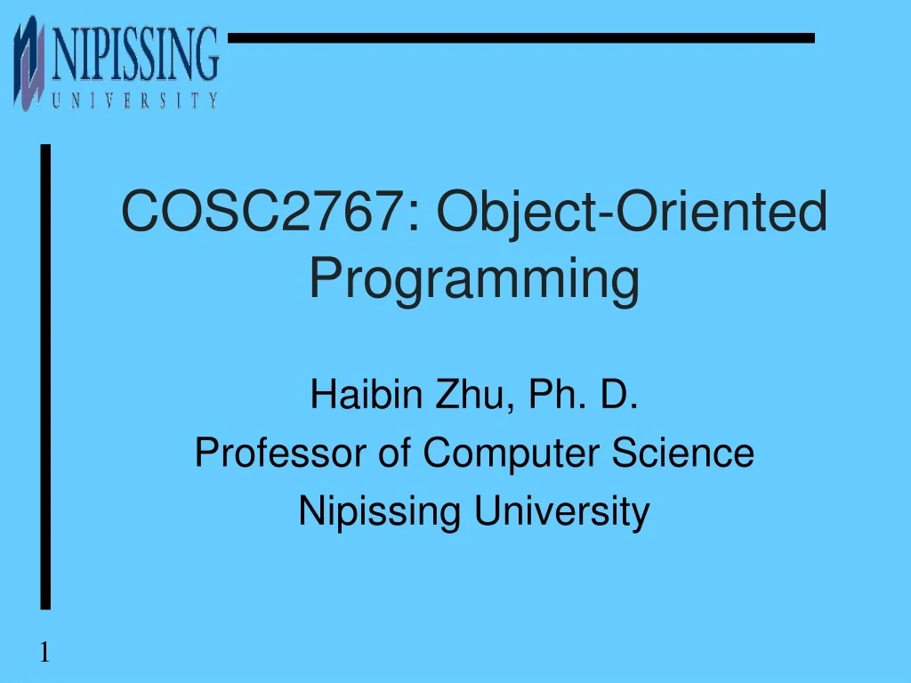 PPT - Object-Oriented Design Principles for Successful Software Development PowerPoint ...