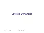 PPT - Lattice Dynamics PowerPoint Presentation, free download - ID:9578562