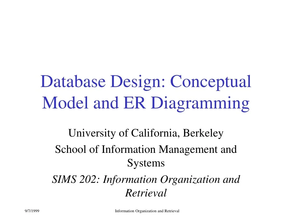 PPT - Database Design: Conceptual Model for a Diveshop Business ...