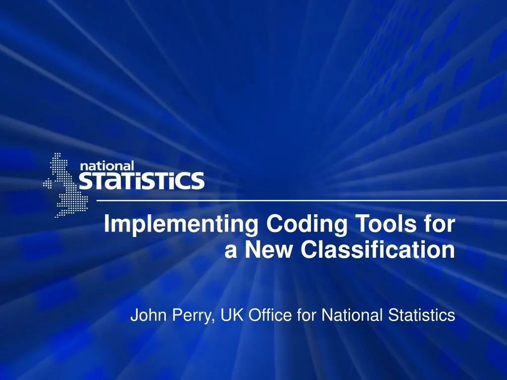 PPT - Implementing Coding Tools for a New Classification PowerPoint ...