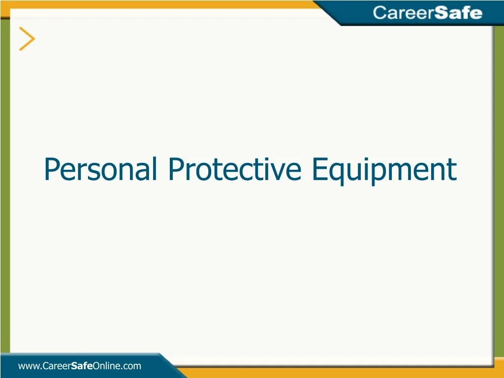 PPT - Personal Protective Equipment PowerPoint Presentation, free ...