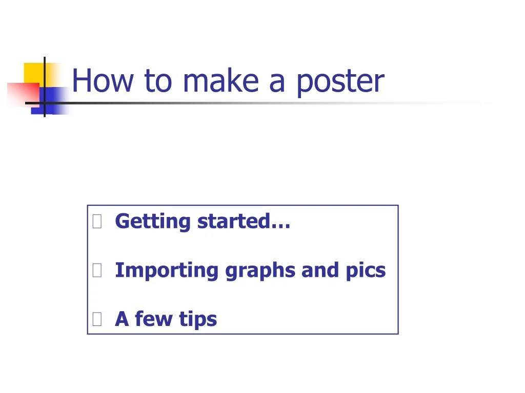 PPT - Effective Poster Design: Tips & Structure for Poster Sessions ...