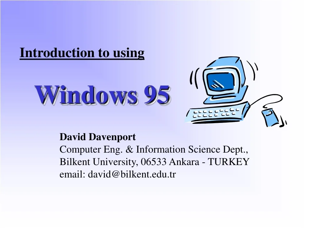 PPT - Windows 95 Introduction and Basics Guide PowerPoint Presentation ...