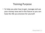 PPT - Training Purpose and Outcomes PowerPoint Presentation, free ...