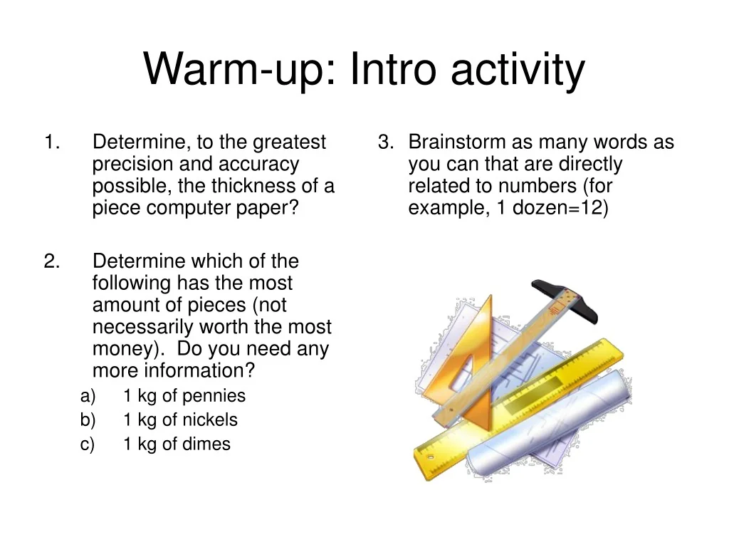 PPT - Warm-up: Intro activity PowerPoint Presentation, free download ...
