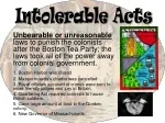 PPT - The Intolerable Acts PowerPoint Presentation, free download - ID ...