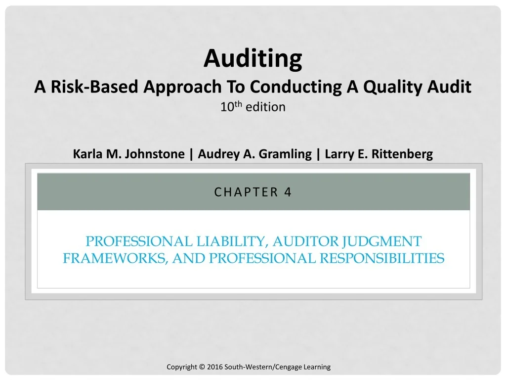 PPT - Professional Liability and Auditor Judgment Frameworks PowerPoint ...