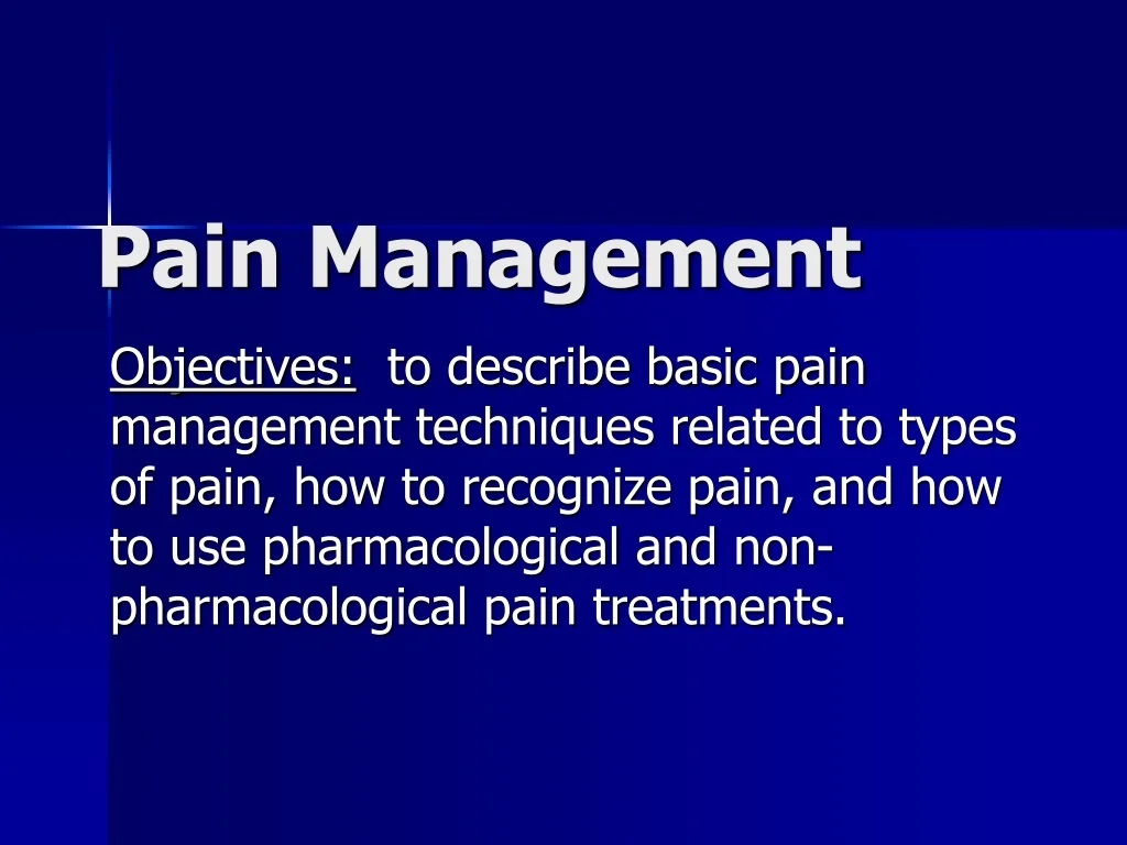 PPT - Comprehensive Pain Management Guide for Caregivers PowerPoint ...