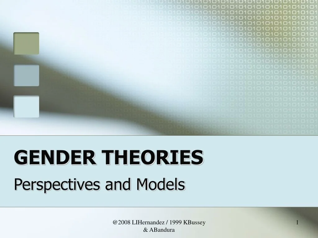 PPT - Gender Theories: Insights and Concepts PowerPoint Presentation ...
