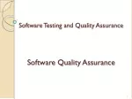 PPT - Software Quality Assurance (Lecture 14) PowerPoint Presentation ...