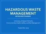 PPT - Hazardous Waste Management Training PowerPoint Presentation, free ...
