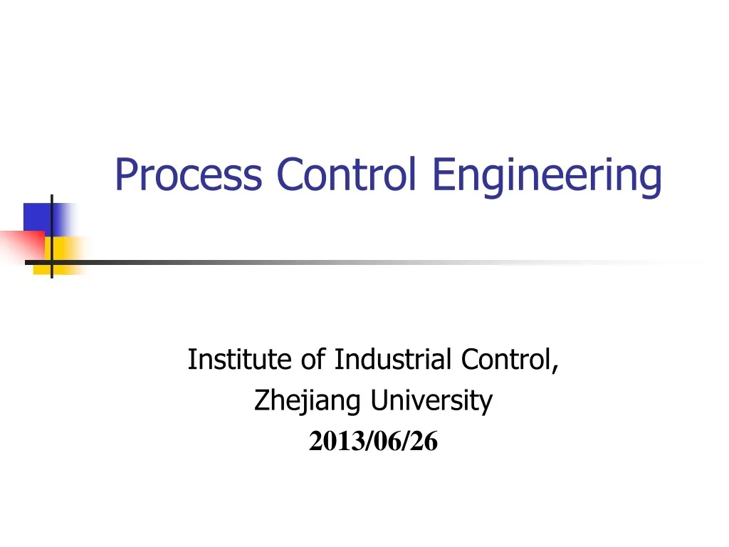 PPT - Process Control Engineering PowerPoint Presentation, free ...