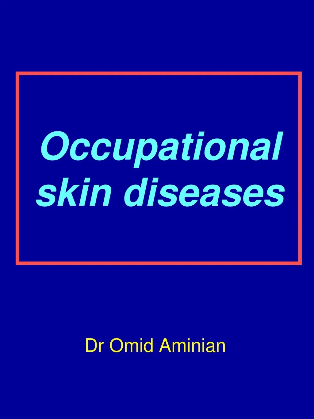 PPT - Occupational skin diseases PowerPoint Presentation, free download ...