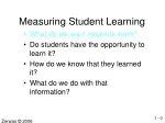 PPT - Measuring Student Learning PowerPoint Presentation, free download ...