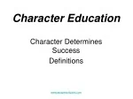PPT - Character Education PowerPoint Presentation, free download - ID ...