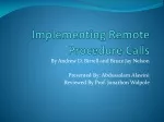 PPT - Implementing Remote Procedure Calls PowerPoint Presentation, free ...