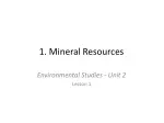 PPT - MINERAL RESOURCES PowerPoint Presentation, free download - ID:536078