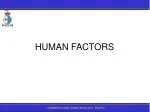 PPT - Human Factors PowerPoint Presentation, free download - ID:2739520