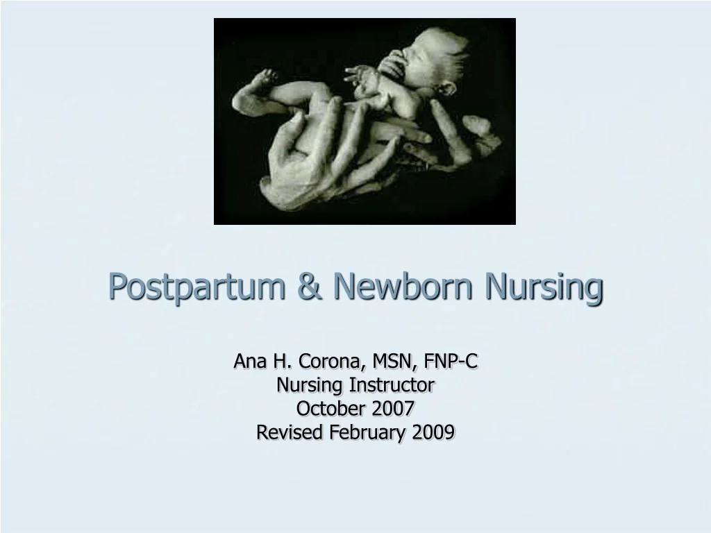 PPT - Postpartum & Newborn Nursing PowerPoint Presentation, free ...