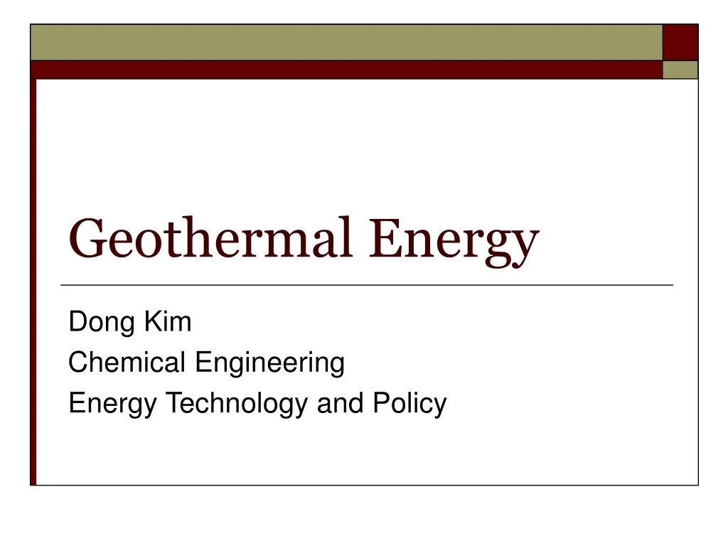 PPT - Geothermal Energy PowerPoint Presentation, free download - ID:9344809