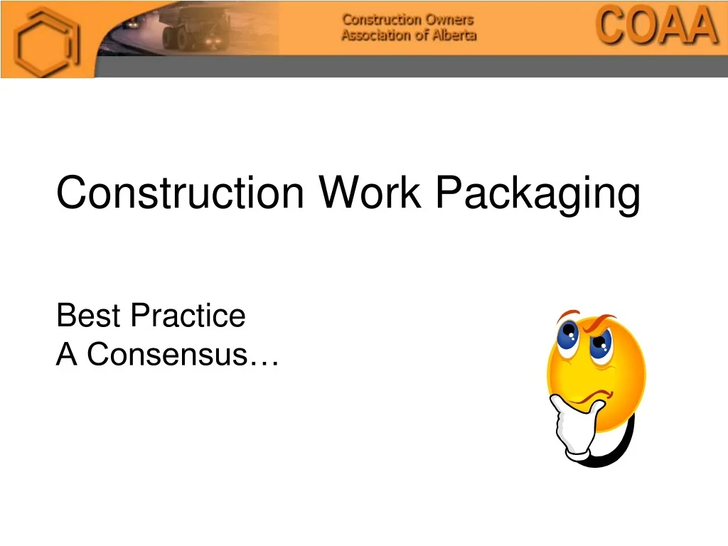PPT - Construction Work Packaging PowerPoint Presentation, free ...