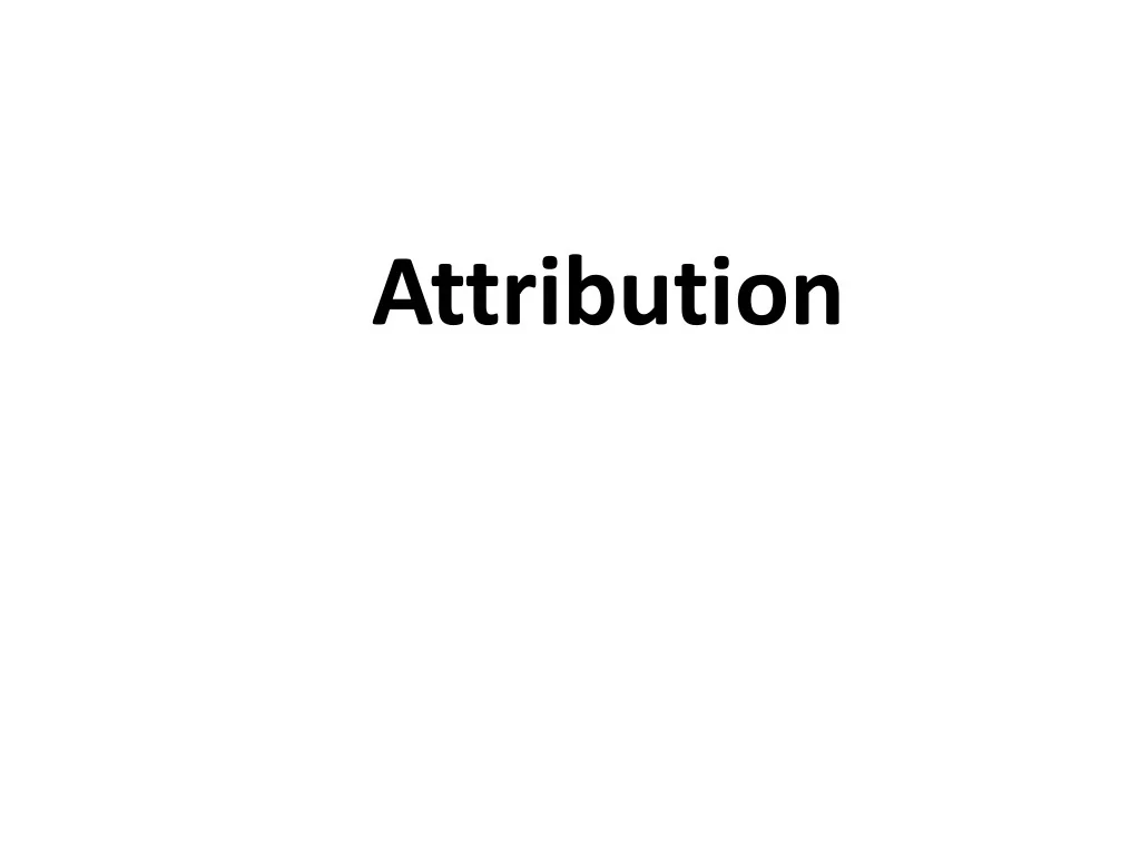 PPT - Attribution Theory in Sports Psychology PowerPoint Presentation ...