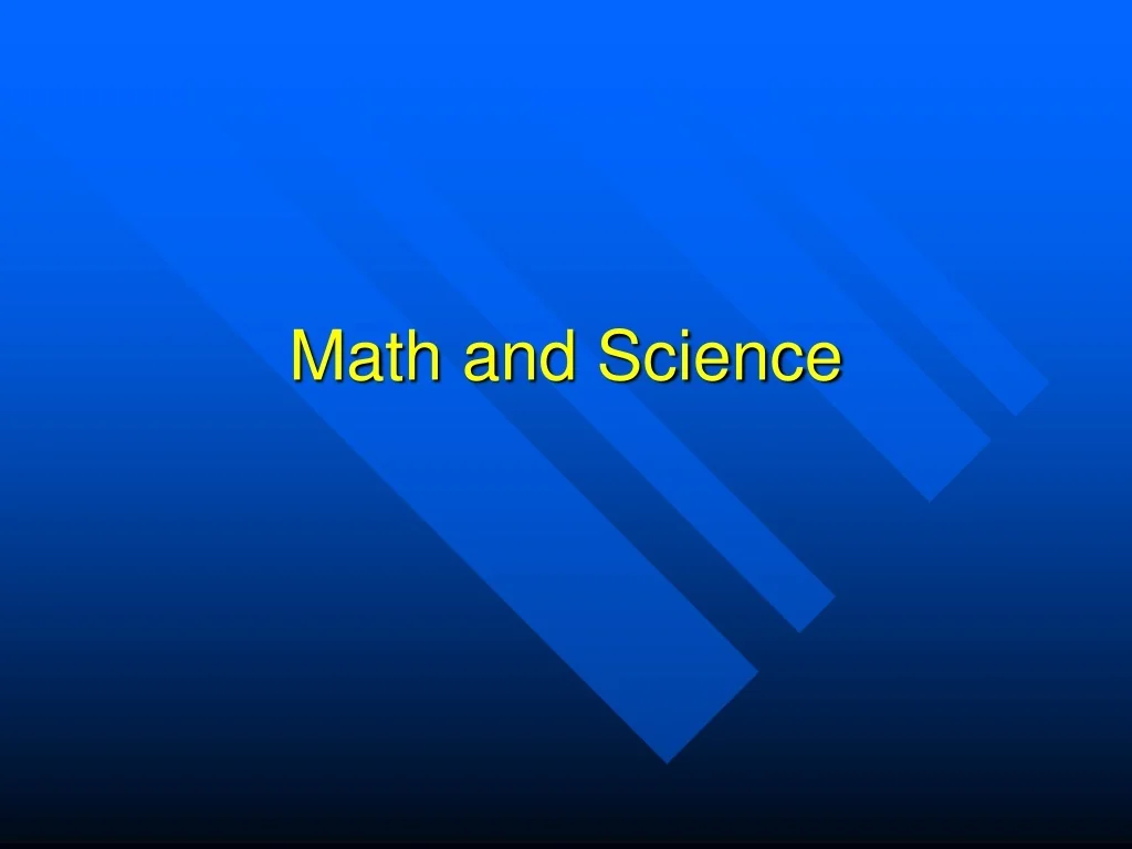 PPT - Math and Science PowerPoint Presentation, free download - ID:9346438