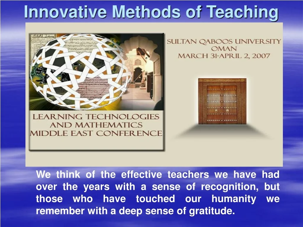 PPT - Innovative Teaching Methods for Effective Learning PowerPoint ...