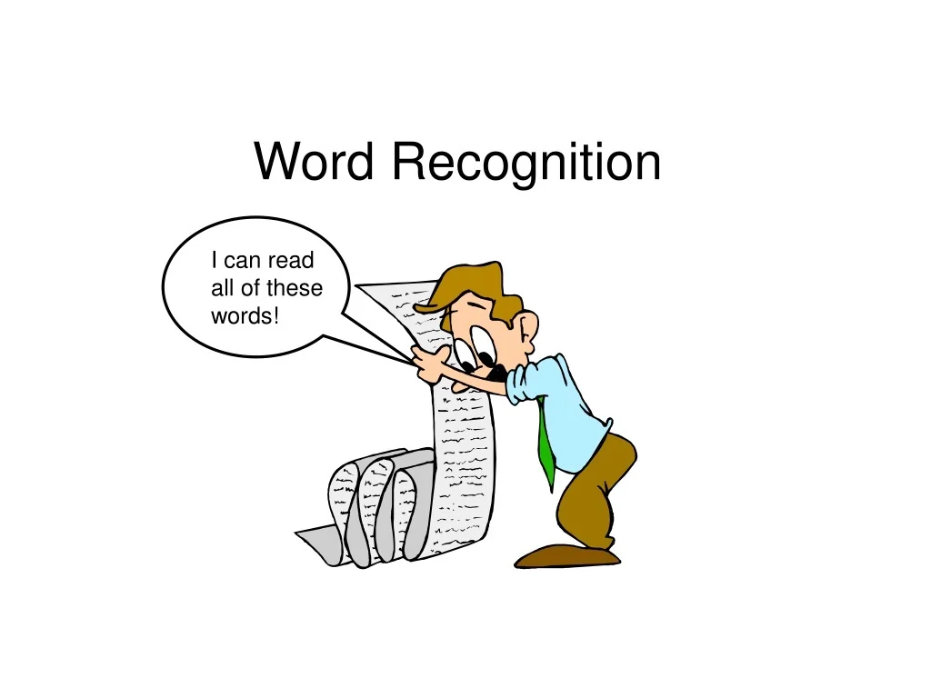 PPT - Word Recognition PowerPoint Presentation, free download - ID:9351445