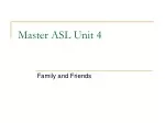 PPT - Master ASL Vocabulary Unit 5 PowerPoint Presentation, free ...