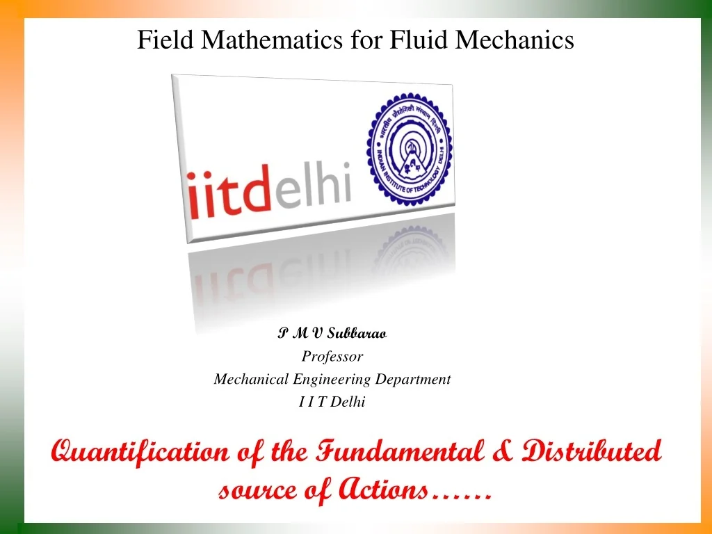 PPT - Field Mathematics for Fluid Mechanics PowerPoint Presentation ...